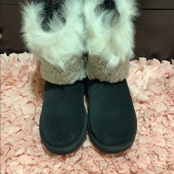 UGG | Shoes | Ugg Classic Patchwork Fluff Boots Nwt | Poshmark